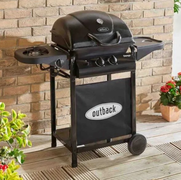 Outback Omega 250 Gas BBQ 2 burner 370727 - The Living Store
